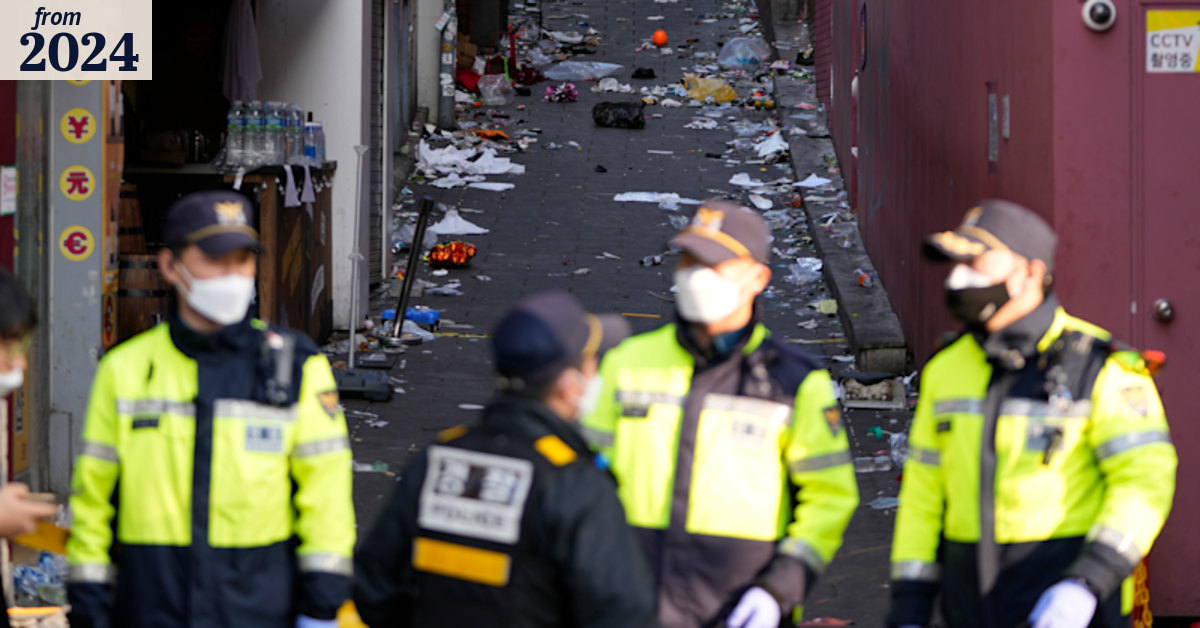 Halloween crowd crush: South Korean court convicts former police ...