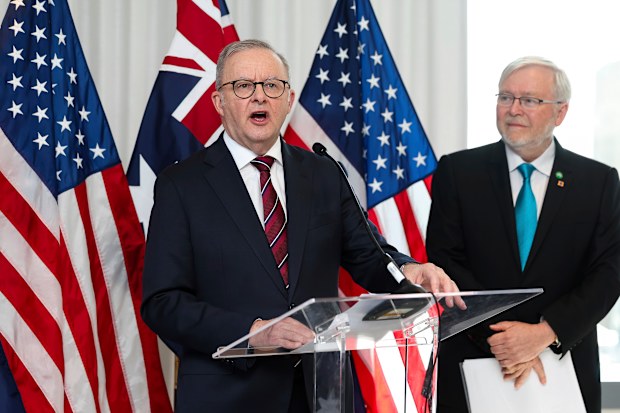 Anthony Albanese and Kevin Rudd working overtime to get the ear of ...