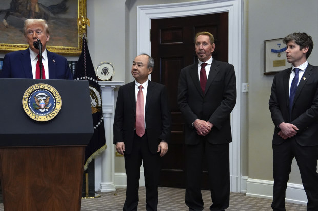AI: Donald Trump unveils plan with Open AI’s Sam Altman, Oracle’s Larry ...