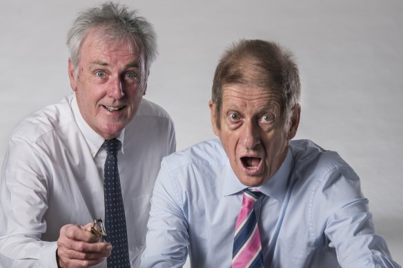 Let the Games begin: Roy and H.G. Nelson light up the Olympic torch