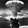 Moments after the atomic bomb was dropped on Nagasaki.
