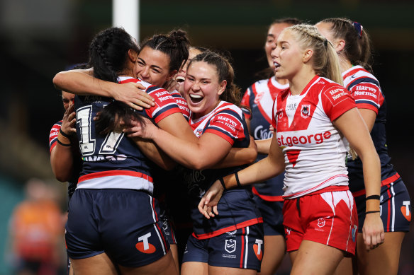 NRLW 2023: Revitalised Roosters hand Dragons their biggest ever NRLW defeat
