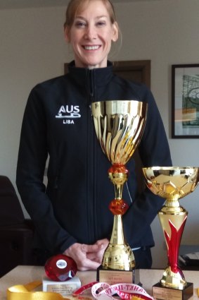 Canberra figure skater Lisa Nitschke glides home after striking gold