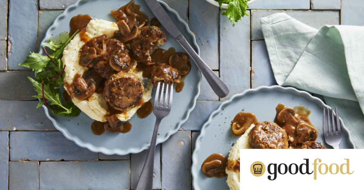 RecipeTin Eats’ rissoles with mushroom gravy are a comfort food classic