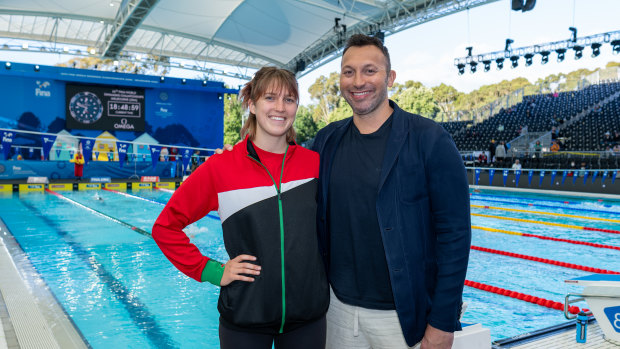Australian swimming legend Ian Thorpe meets Kenyan Imara-Bella Thorpe..