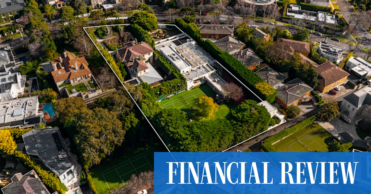 Toorak property: Andy Zhang lists Lansell Road mega-compound site for ...