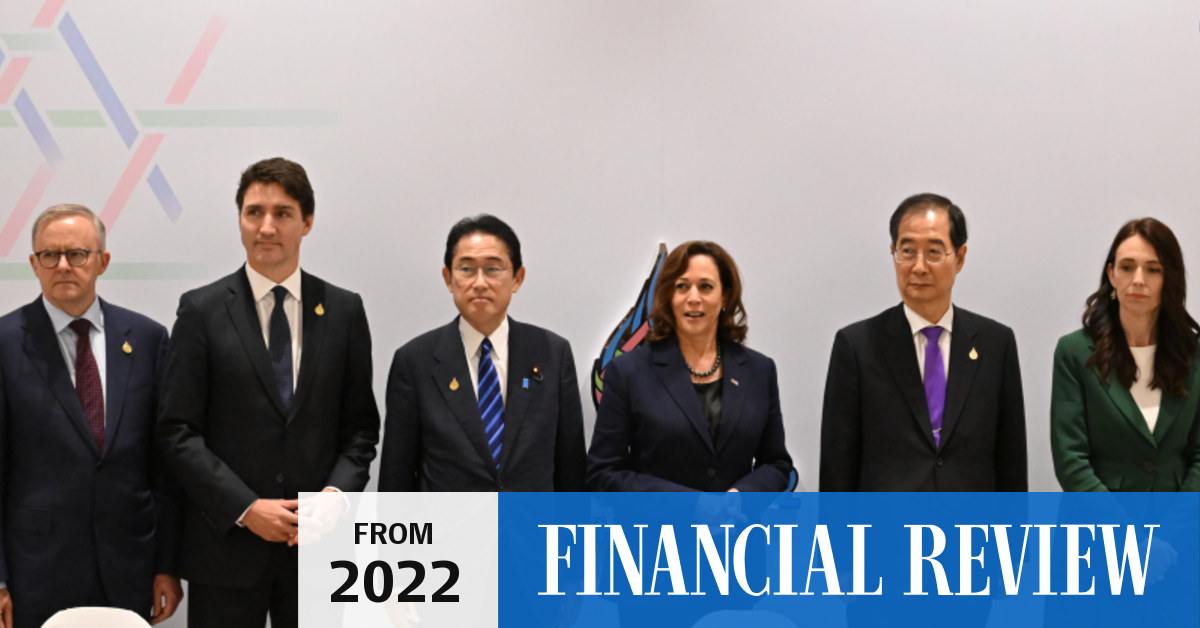 Anthony Albanese, Kamala Harris, Justin Trudeau, Kishida Fumio, Han ...