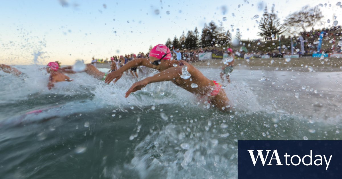 Four records broken as swimmers take on 33rd Rottnest Channel Swim