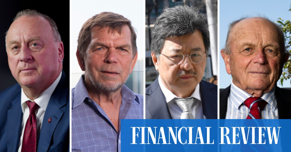 Gerry Harvey and Chris Ellison are two of just four execs to retain ...