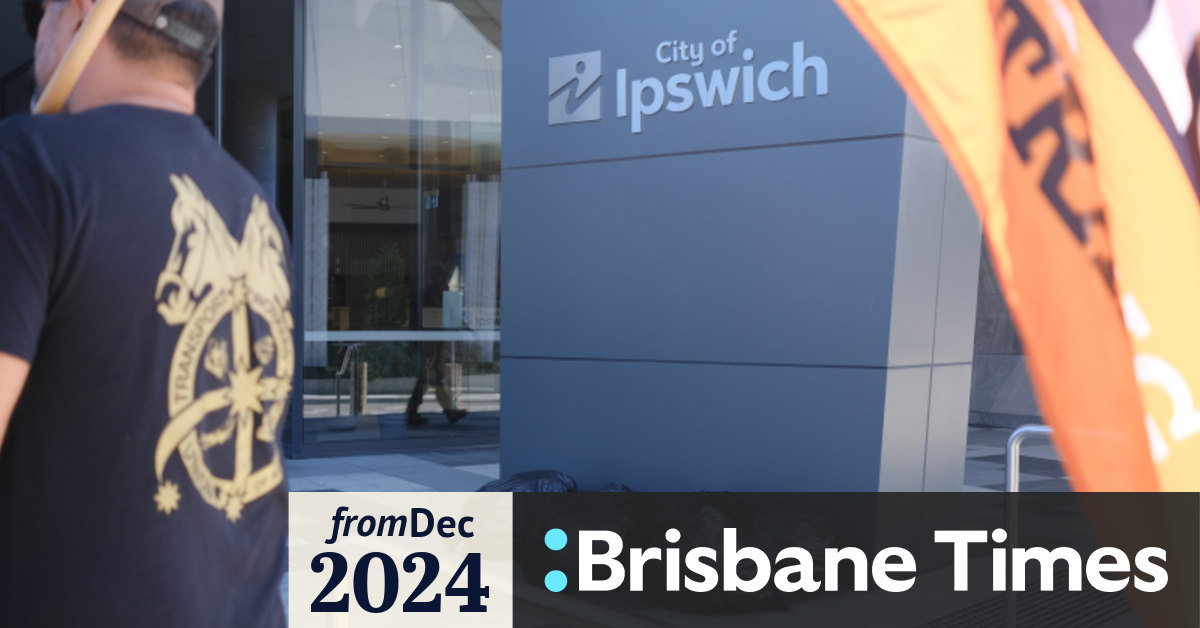 Ipswich council garbage truck driver strike hits third bin day as ...