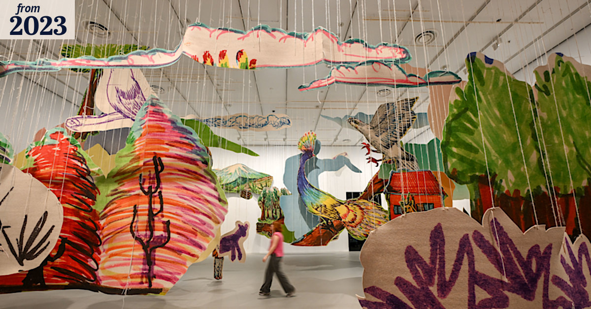 Why this international artist cut up his childhood drawings