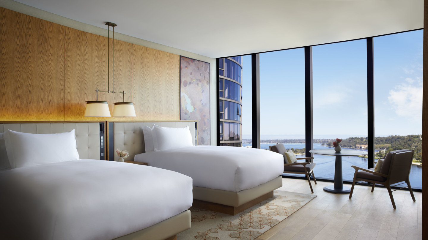 The Ritz-Carlton Perth spins rocks and branches into gold