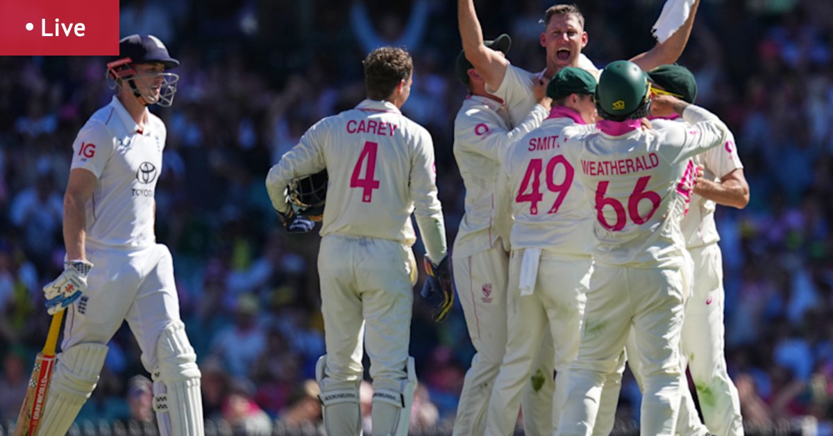 Sydney Ashes Test day four: Australia vs England fifth Test day 4 ...