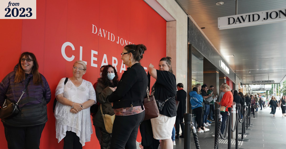 Boxing Day sales 2023: Myer, David Jones queues short, but shoppers ...