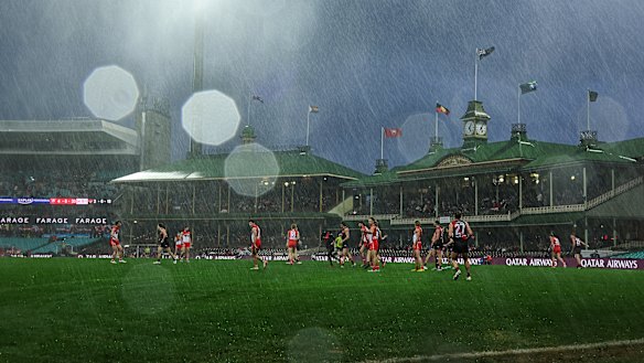 Wind plays havoc as Swans blow hot and cold in win over Essendon