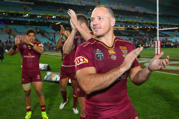 Five years on from his stroke, Maroons great Matt Scott reveals he is still fighting