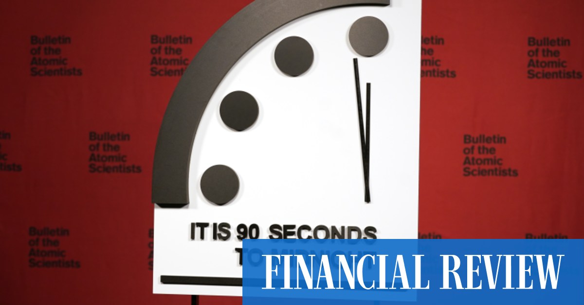 ‘Doomsday Clock’ 2023: Atomic scientists move clock closer to midnight ...