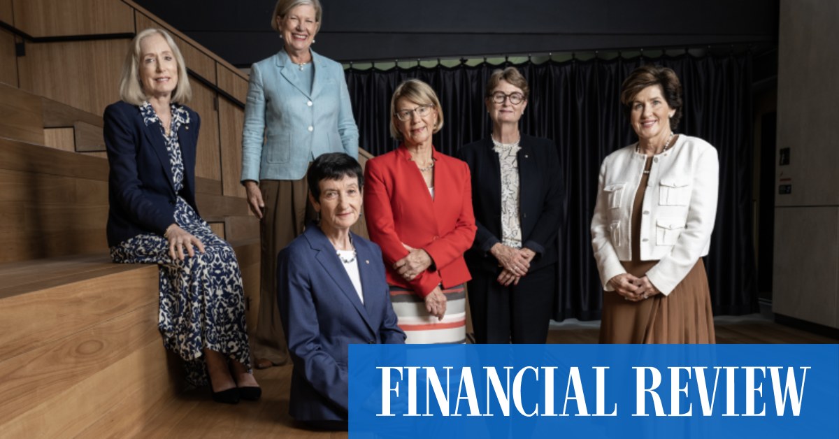 Belinda Hutchinson, Alison Watkins, Jennifer Westacott, Christine ...