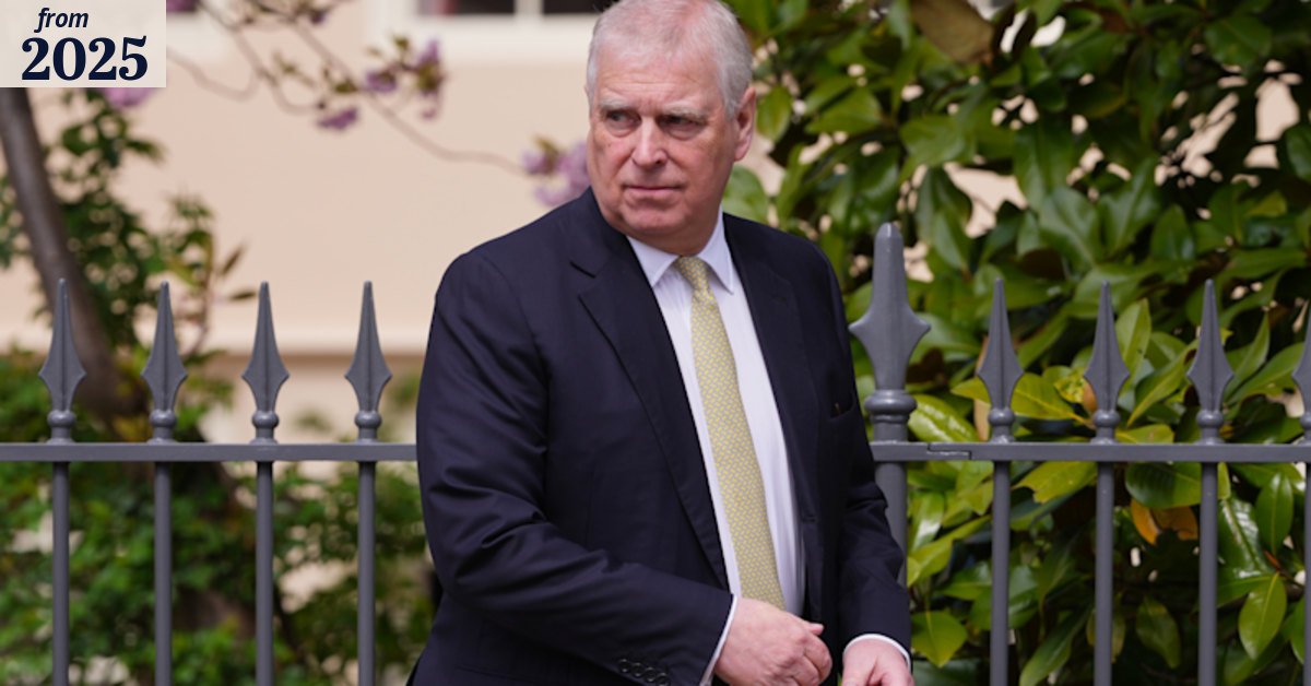 Prince Andrew and King Charles attend Easter service