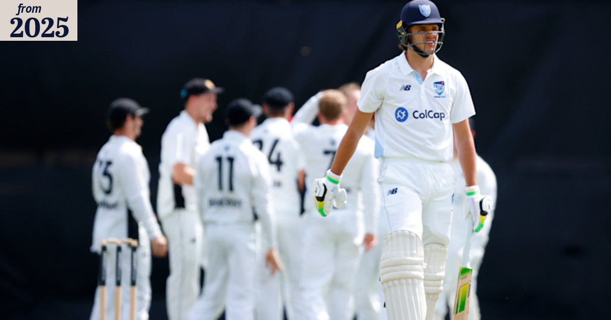 Sam Konstas out for four in opening Sheffield Shield 2025-26 for New ...