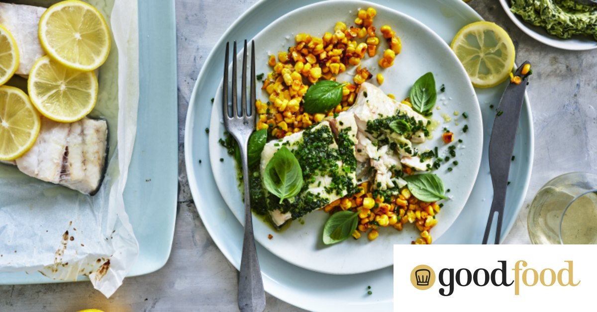 How to cook fish en papillote: Baked Murray cod with basil butter and ...