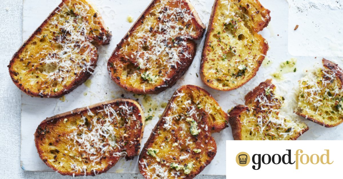 Garlic bread made in a frypan