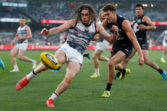AFL grand final 2022: Geelong Cats’ Gryan Miers’ kicking action turns ...