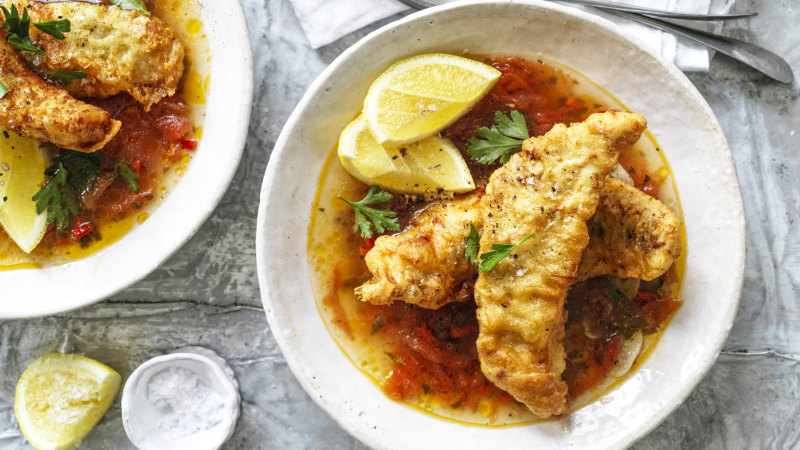 Neil Perry recipe: fried flathead with crazy water