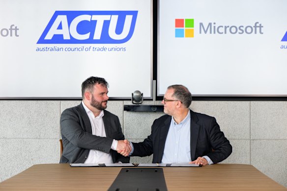 Microsoft working with ACTU on AI deal in Australian first