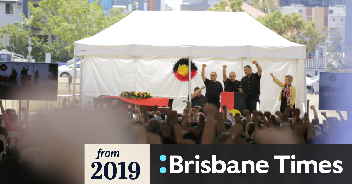 'It's going to be tough': Thousands farewell Brisbane Indigenous leader
