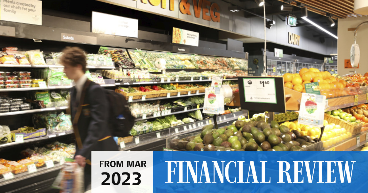 Supermarket food inflation at Coles and Woolworths eases in February ...