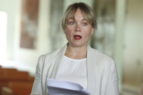 Rachelle Miller says Brittany Higgins being used as ‘a political football’