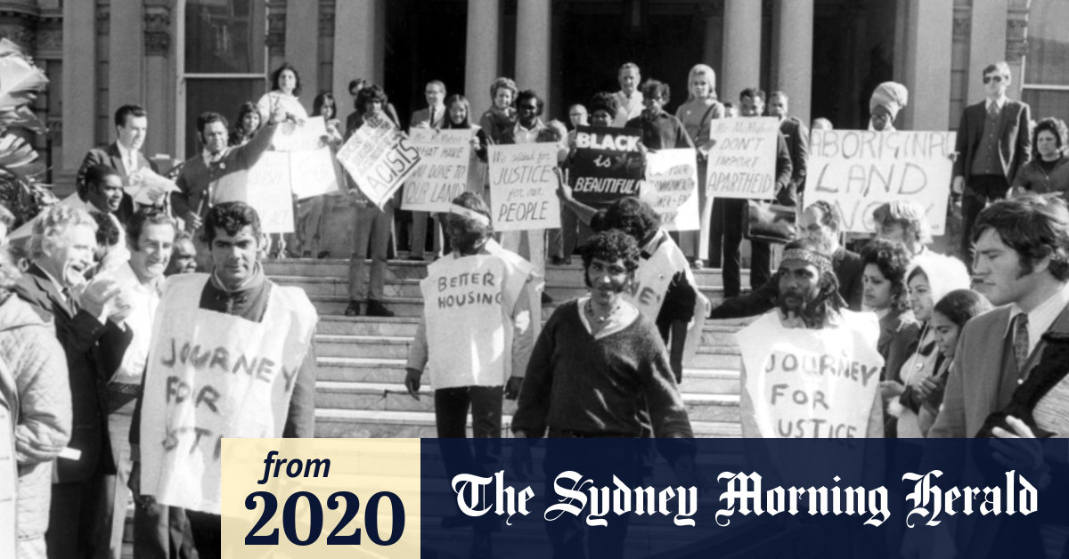 From the Archives, 1971: Smiles for Aboriginal protest walkers
