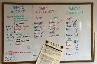 How to do a home school timetable on a whiteboard: Parents share their best