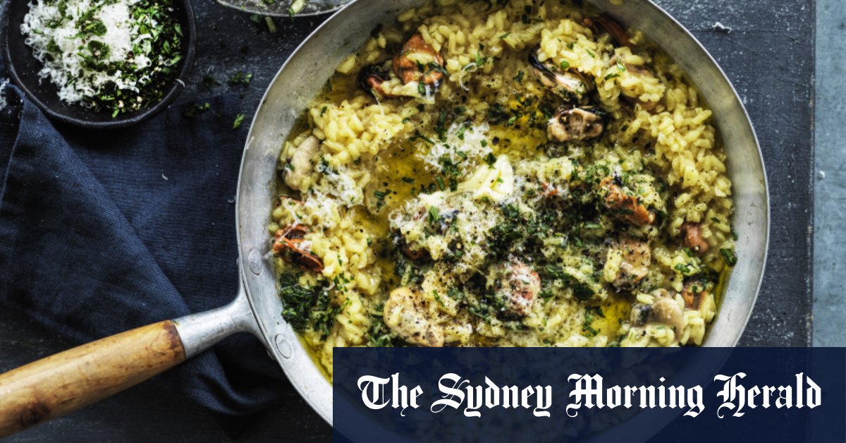 Neil Perry recipe: mussel and saffron risotto