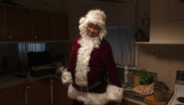 On the set of Australian Christmas film Christmess, directed by Heath Davis