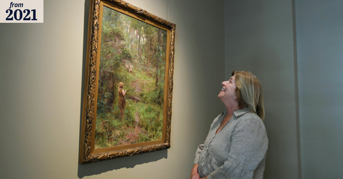 What the girl saw: a McCubbin that sat beside a masterpiece