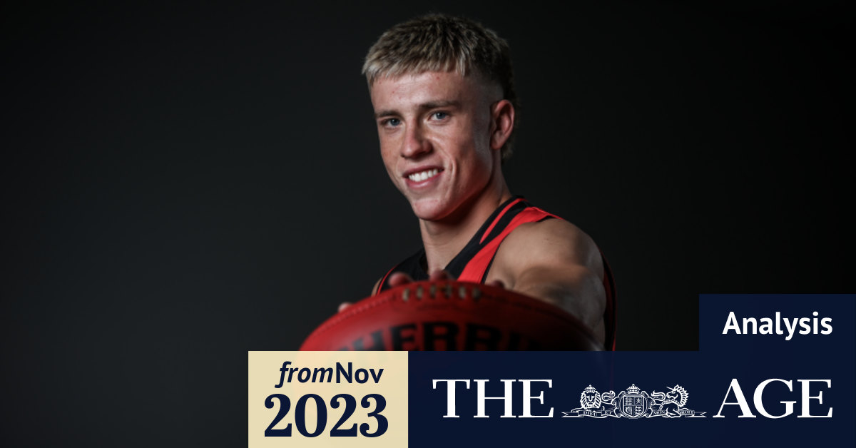 AFL draft 2023: Why Essendon Bombers traded up for Nate Caddy