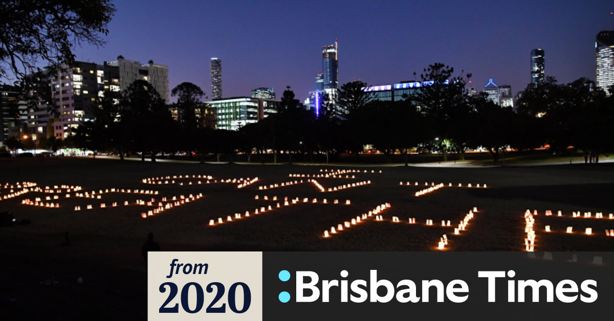 Candles spell out 'I Can't Breathe' as Queenslanders stand in ...