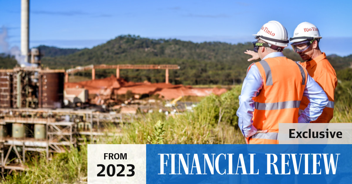 Rio Tinto to make low-carbon alumina at Yarwun refinery