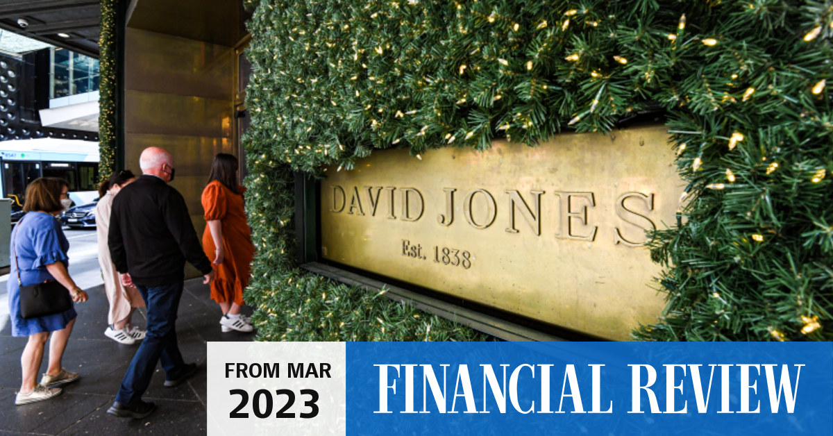 David Jones starts second half with bang: sales up 13.6pct