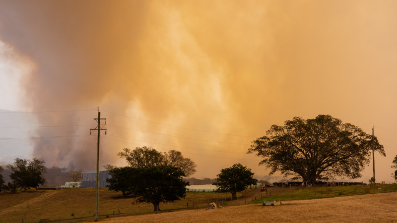 NSW Bushfires: temperatures to cool through the week, soar on Saturday