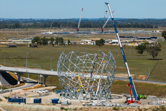 The story behind Western Sydney airport’s emu nest sculpture