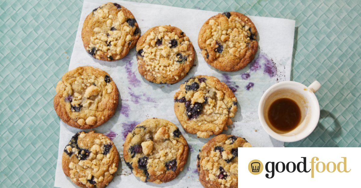 Blueberry crumble cookie recipe plus Emelia Jackson’s baking tips