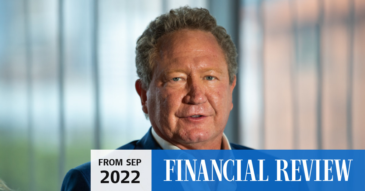 Net zero emissions: Andrew Forrest’s Fortescue Metals Group to invest ...