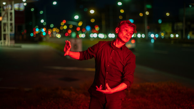 Tony Yap dancing around Brunswick, Melbourne, during COVID-19 lockdown
