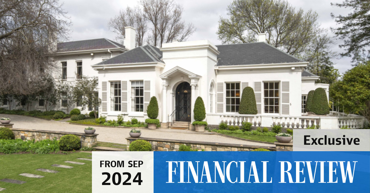 Luxury property: Myer family’s Toorak mansion Cranlana set to break ...
