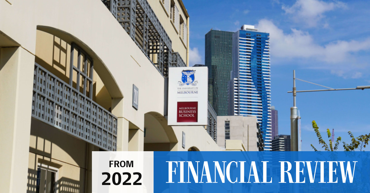 AFR BOSS Best Business Schools: Melbourne Business School above pack ...