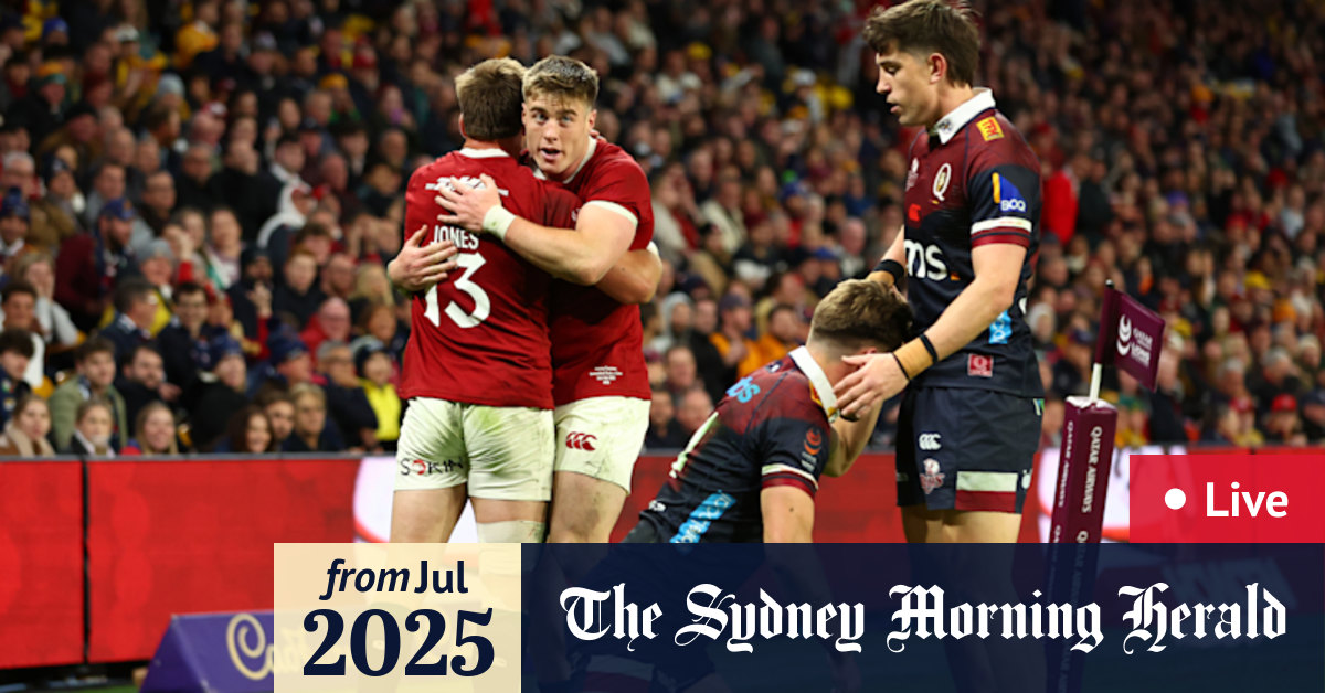 Lions Tour 2025: Queensland Reds v British & Irish Lions scores ...