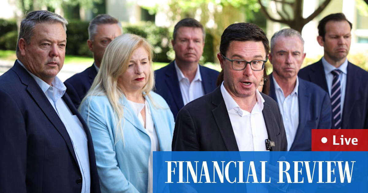 Australia news headlines from Sunday 2nd November 2025: Nationals meet ...